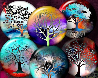 Tree of Life Digital Collage Sheets Printable 2.625 - Etsy