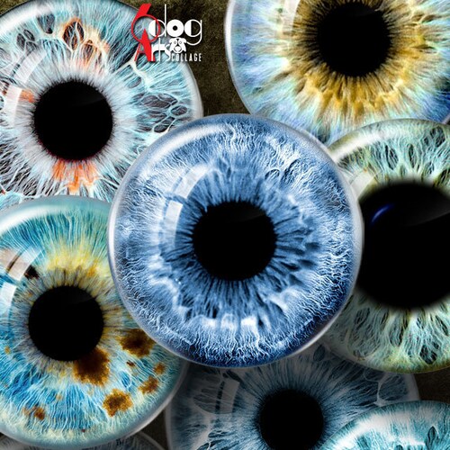 Blue Doll Blythe Eyes Digital Collage Sheets Printable Pupils - Etsy