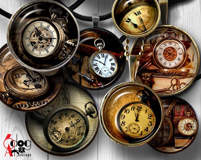 Vintage Pocket Watches Digital Collage Sheets Printable - Etsy