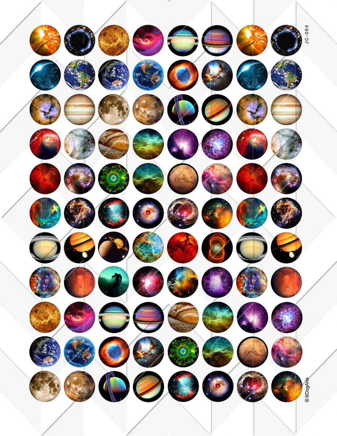 Astronomy Space Digital Collage Sheets Printable Downloads for | Etsy