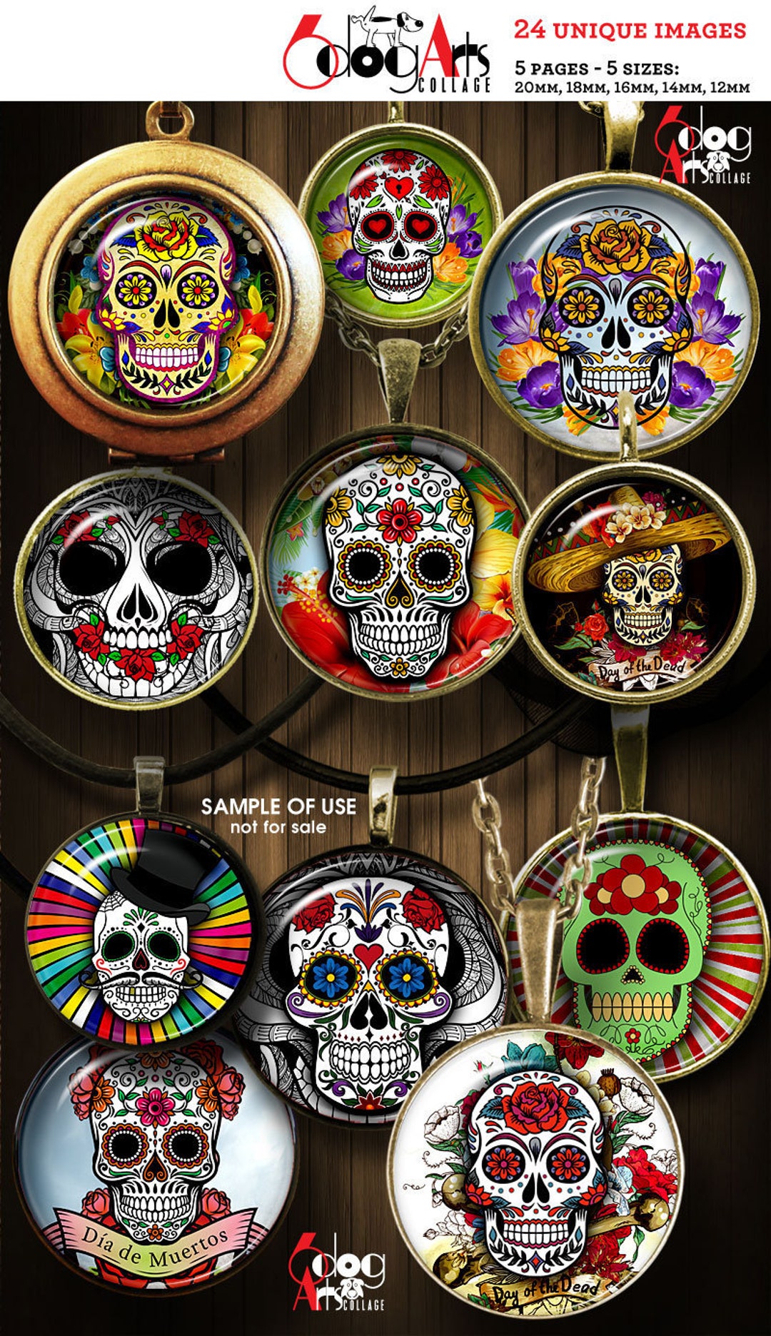 Sugar Skull Calavera Día De Los Muertos Day of the Dead - Etsy