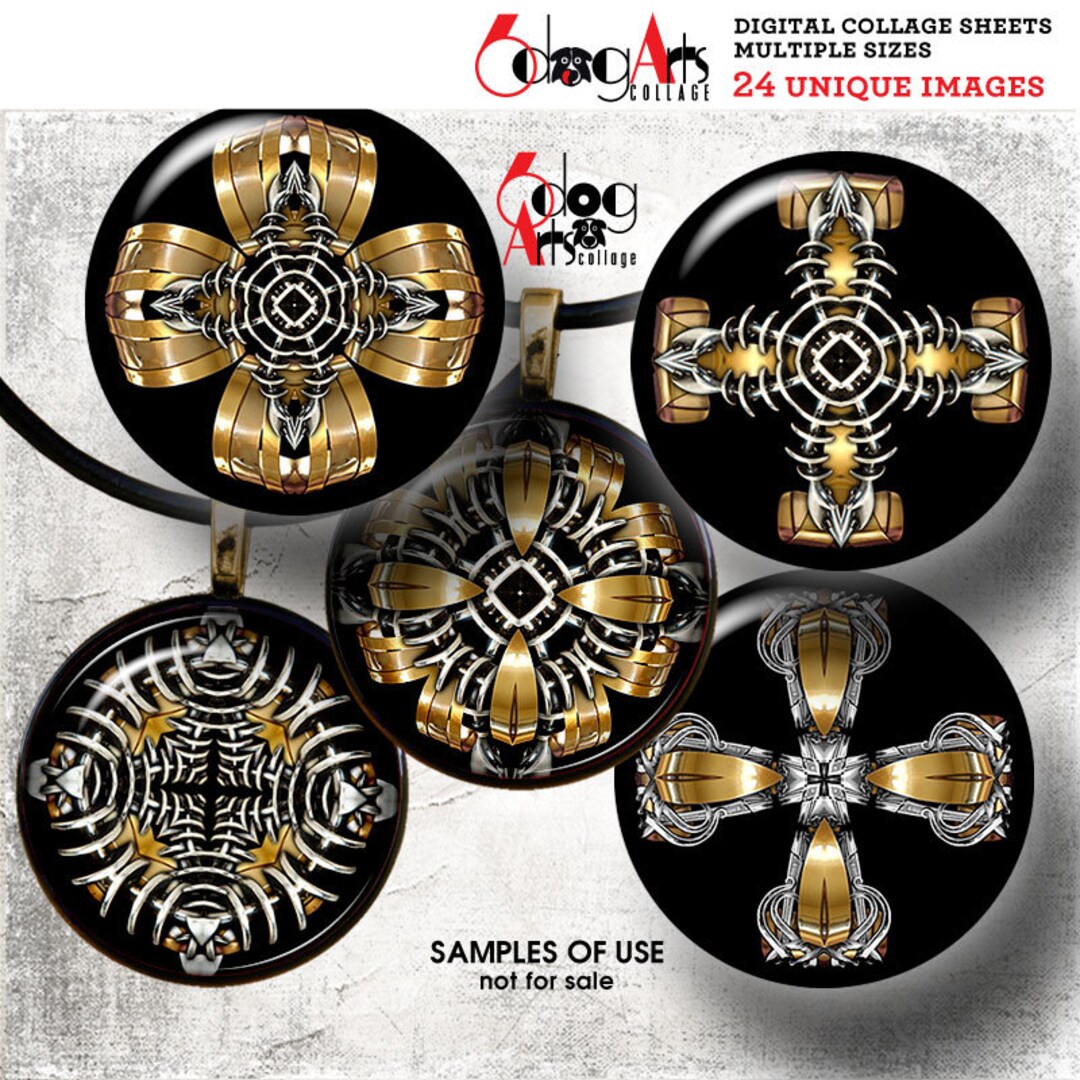 Crosses Digital Collage Sheets Printable Download for Pendants Glass ...