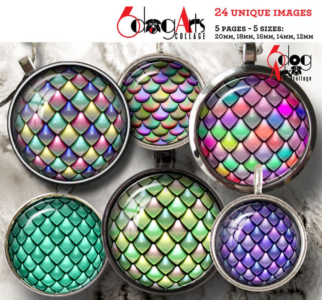 Baby Dragon Scales Pattern Printable Digital Collage Sheets - Etsy