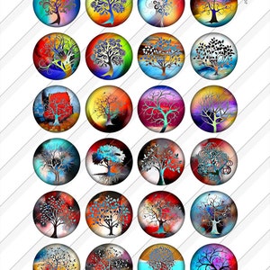 48 Tree of Life Digital Collage Sheets Printable Download for - Etsy