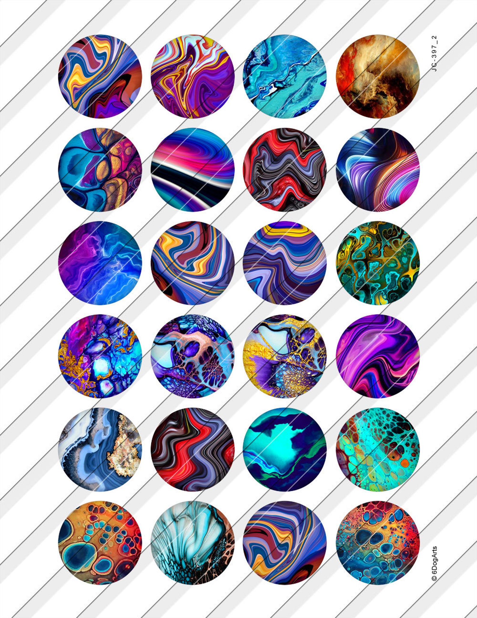 Marbles Digital Collage Sheets Printable Downloads for - Etsy