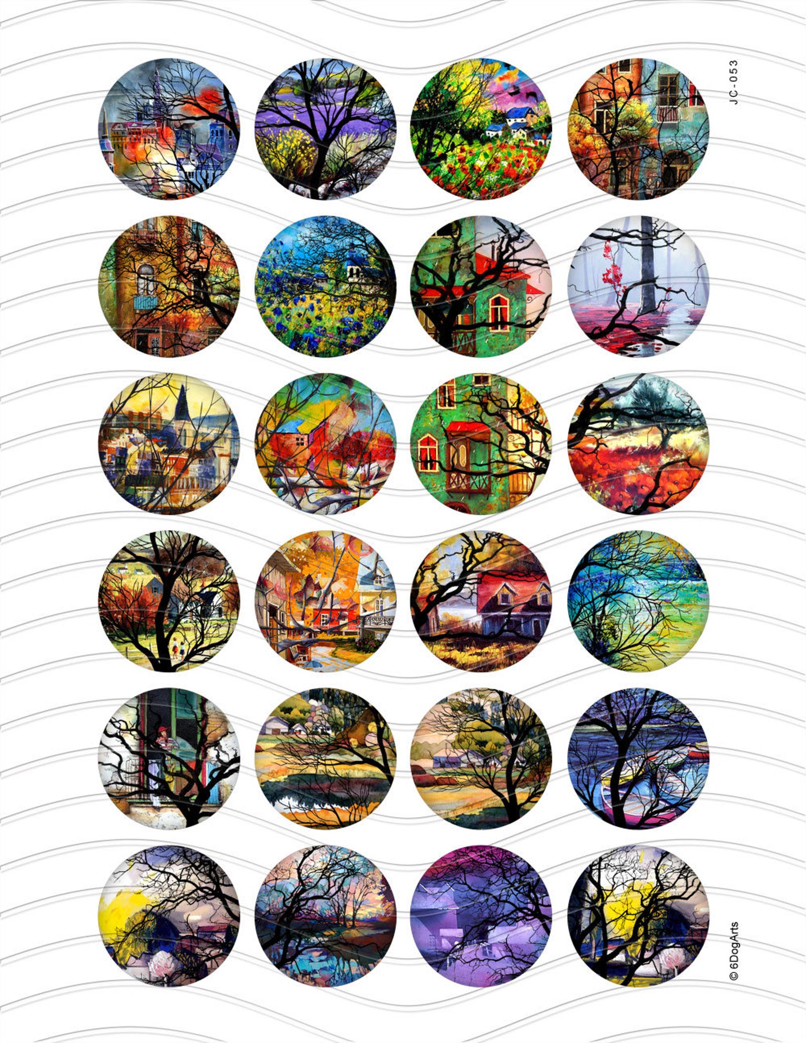 Tree Branches Digital Collage Sheets Printable Downloads for - Etsy