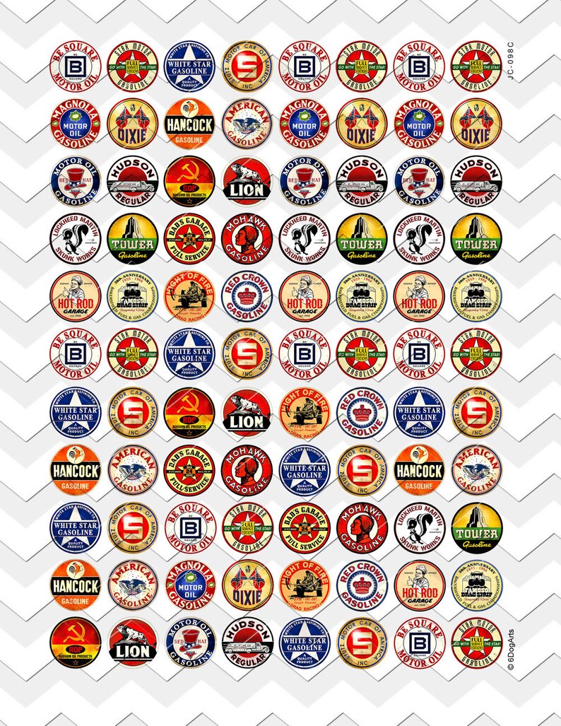 Vintage Signs Digital Collage Sheets Printable Download Mini - Etsy