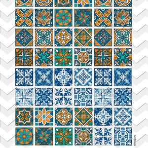 Moroccan Tile Designs Digital Collage Sheets Printable Download ...