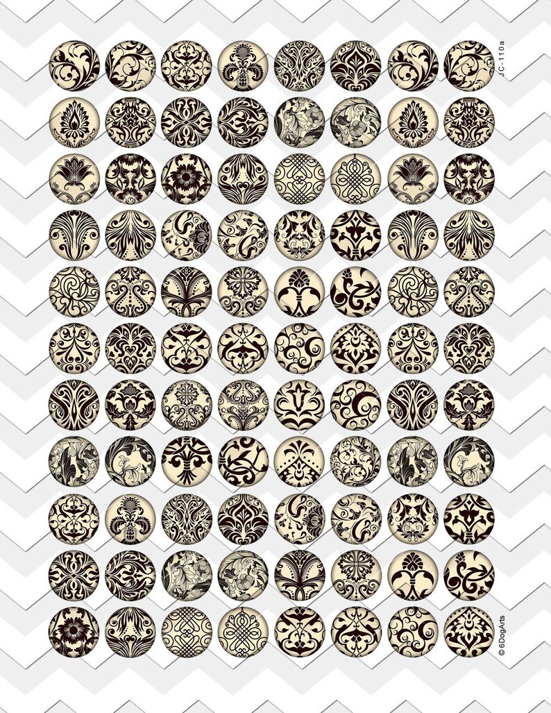 Damask Patterns Digital Collage Sheets Printable Downloads - Etsy