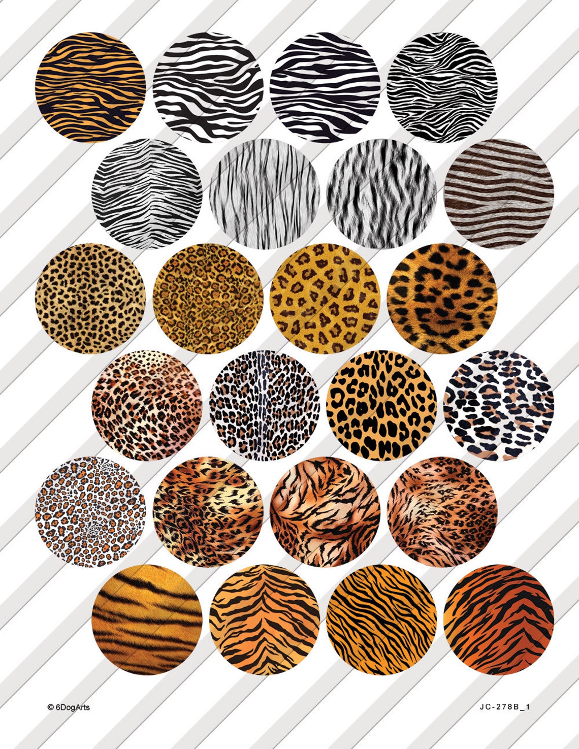 Animal Print Pattern Digital Collage Sheets Printable - Etsy