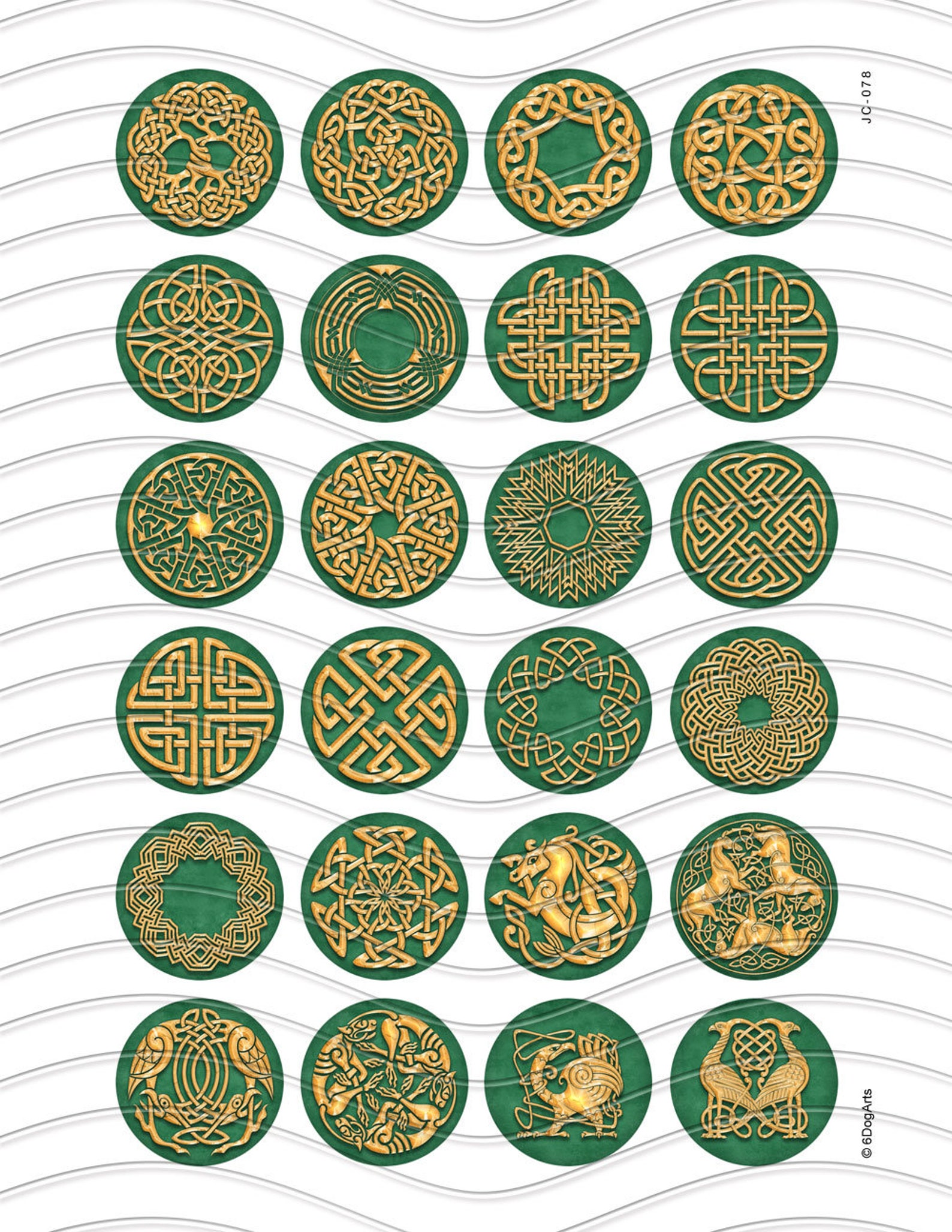 Celtic Designs Digital Collage Sheets Printable Download for - Etsy