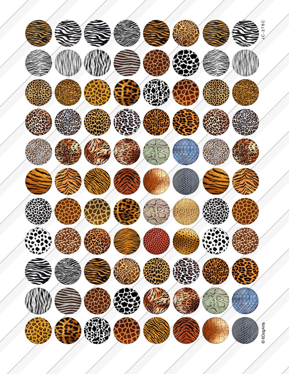 Animal Print Patterns Digital Collage Sheets Printable - Etsy