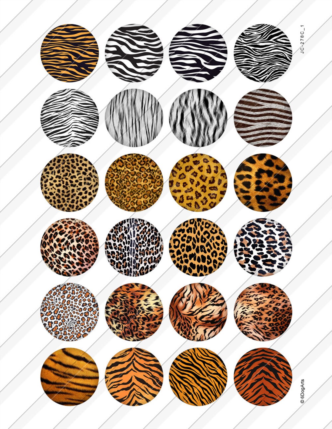 Animal Print Patterns Digital Collage Sheets Printable - Etsy