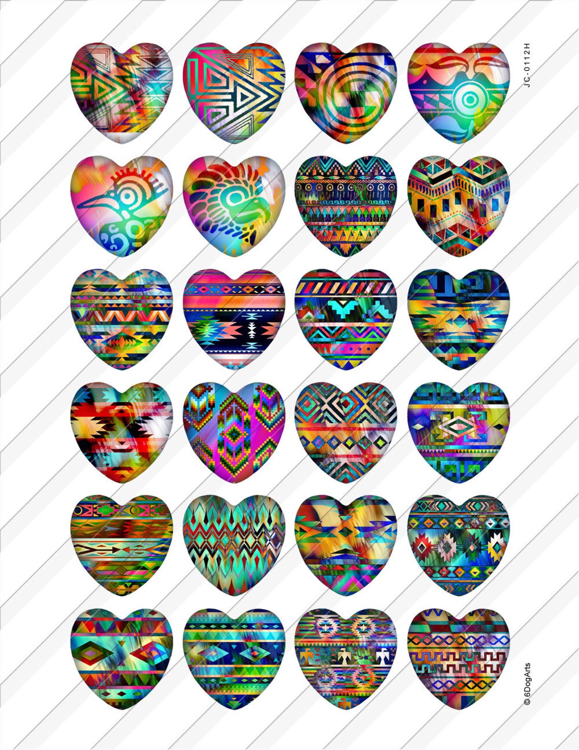 Native American Patterns Digital Collage Sheets Printable Download ...