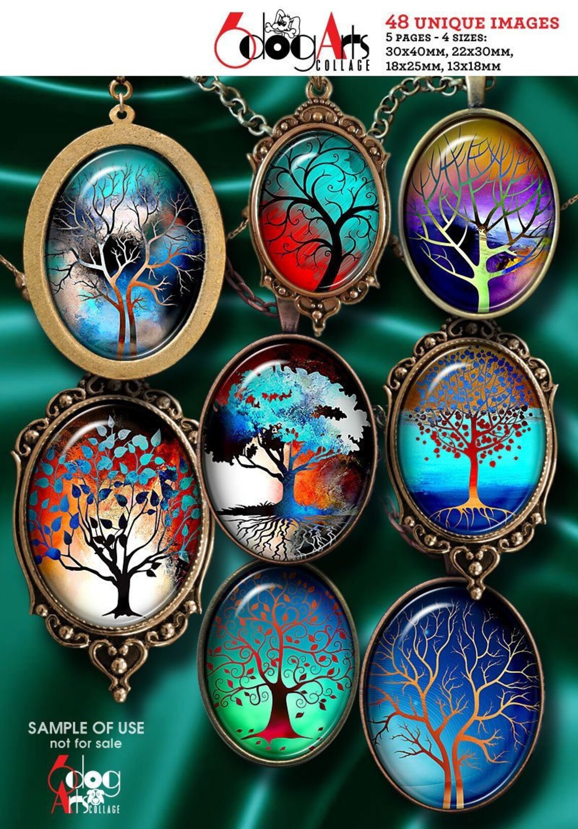 Tree of Life Digital Collage Sheets Printable Download | Etsy