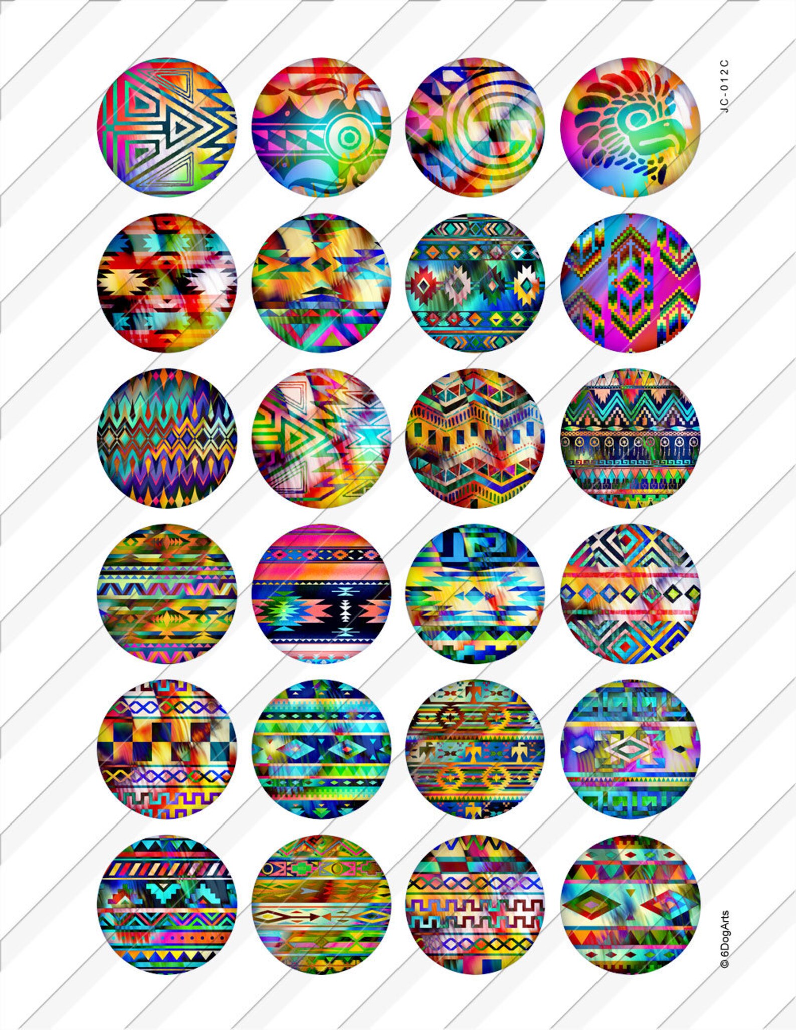 Native American Patterns Digital Collage Sheets Printable - Etsy