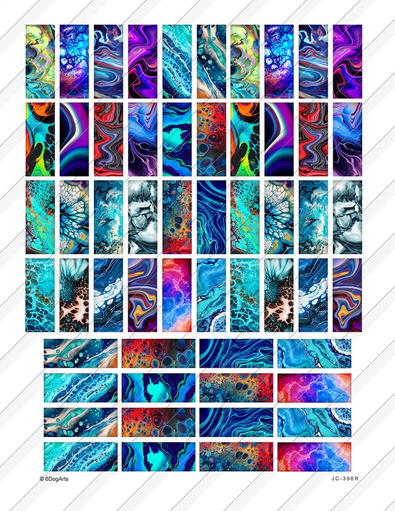 Marble Digital Collage Sheets Printable Download for Domino Pendants ...