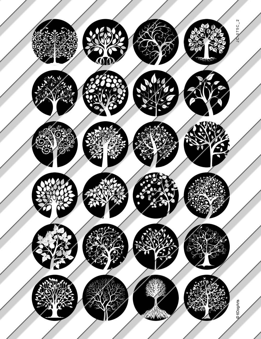 Tree of Life Digital Collage Sheets Printable Downloads for - Etsy Israel