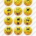 Smiley Faces 2 Circles Digital Collage Sheets Printable Download for ...