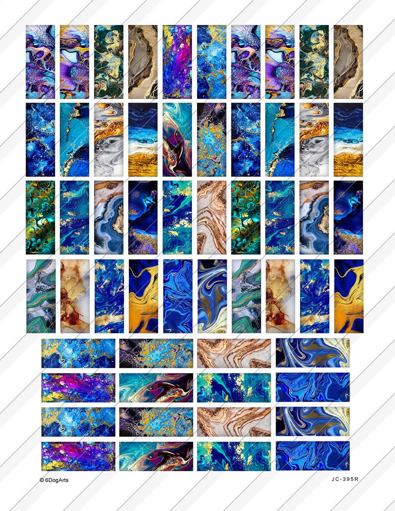 Marble Digital Collage Sheets Printable Download for Domino Pendants ...