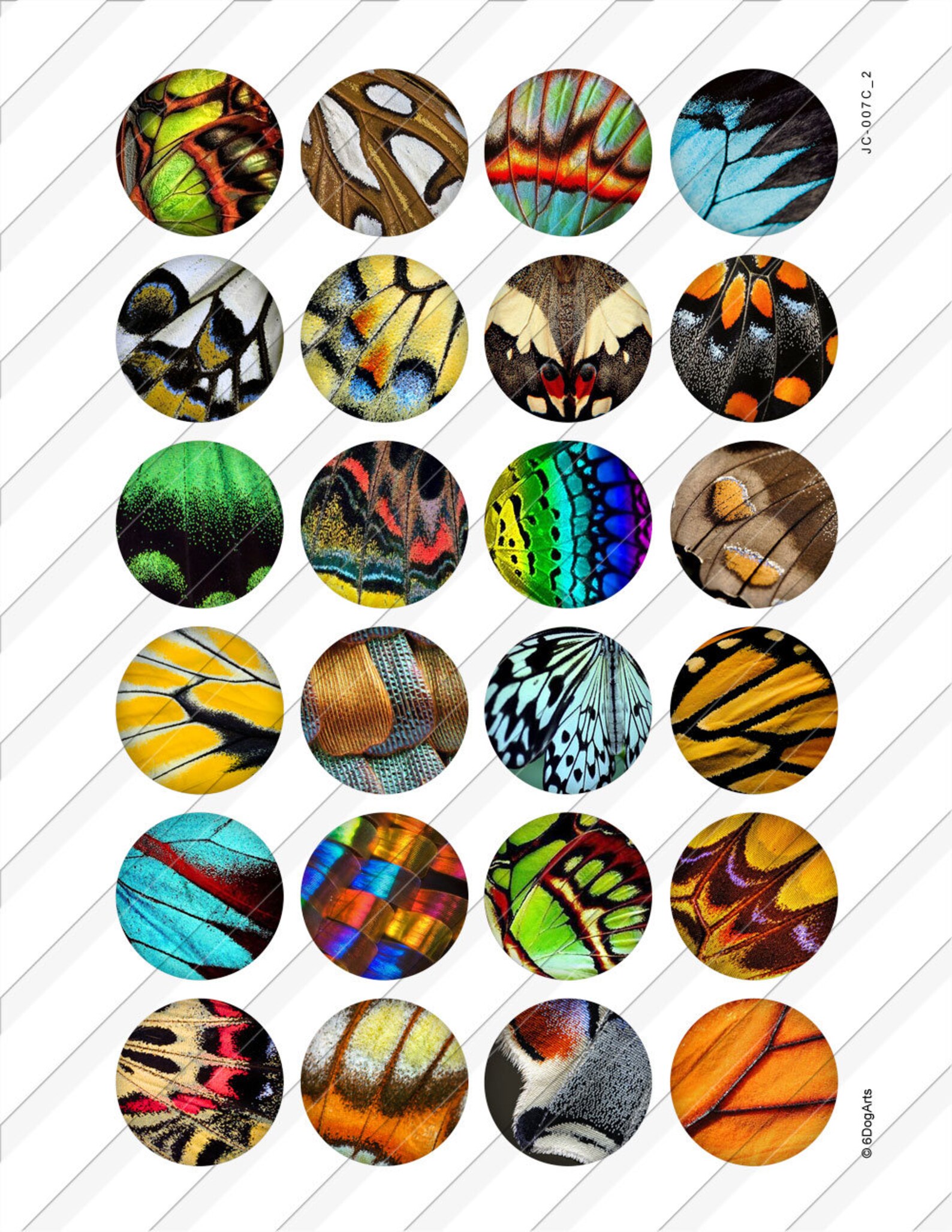 Butterfly Wings Digital Collage Sheets Printable Download for - Etsy