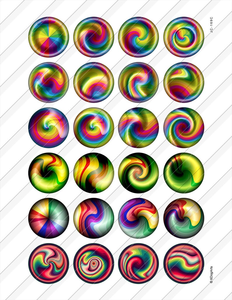 Abstract Swirls Digital Collage Sheets Printable Download - Etsy