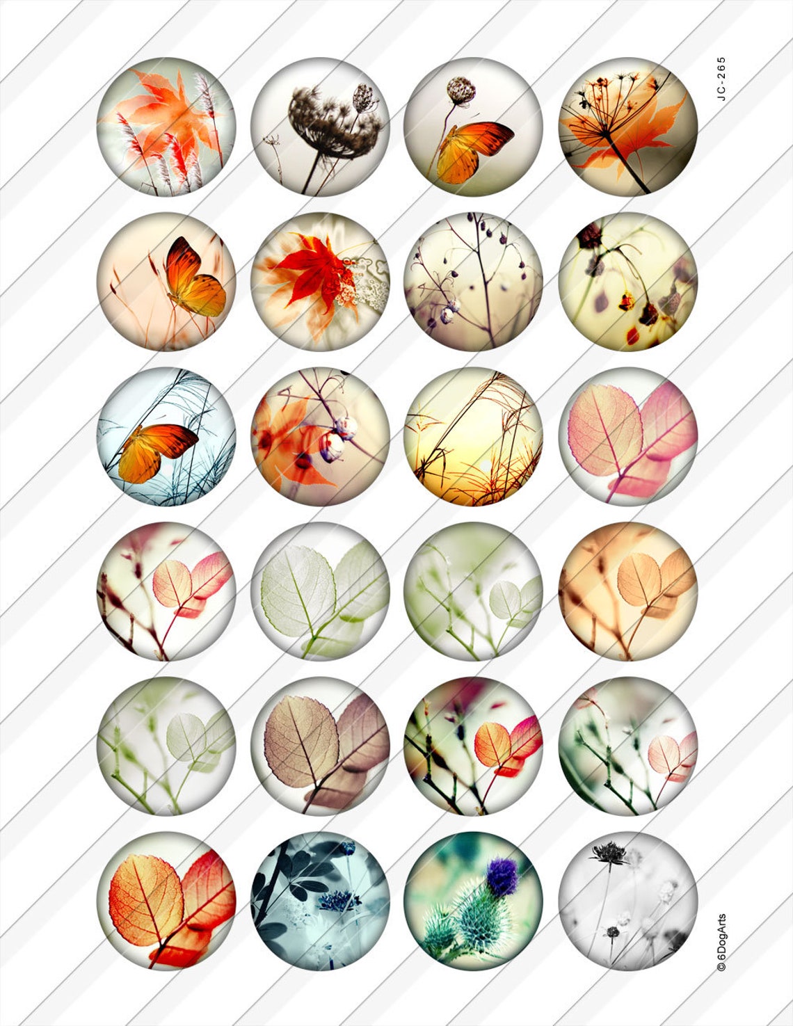 Autumn Morning Digital Collage Sheets Printable Download - Etsy