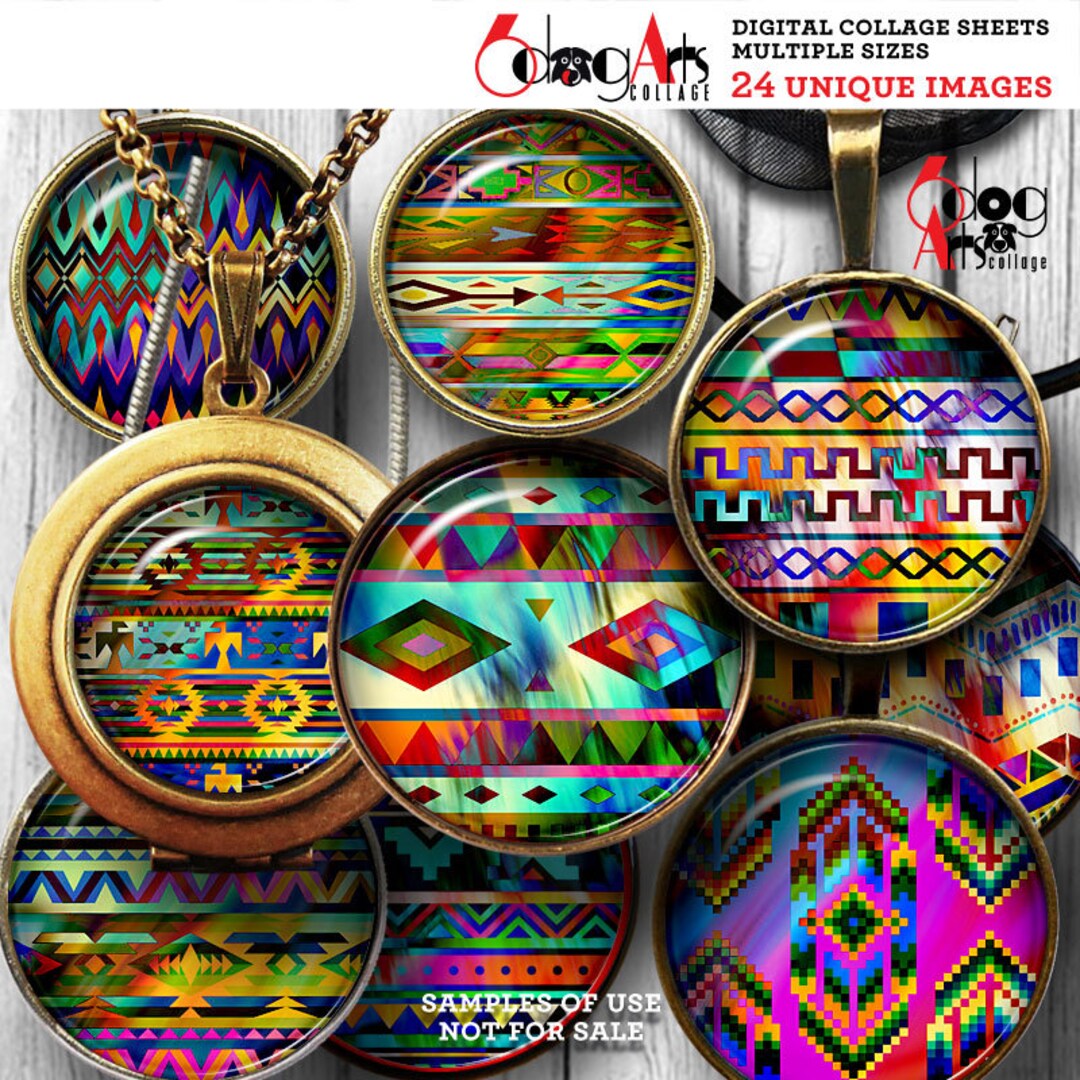 Native American Patterns Digital Collage Sheets Printable Downloads ...