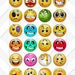 Smileys Emoji Digital Collage Sheets Printable Downloads for Bottle ...