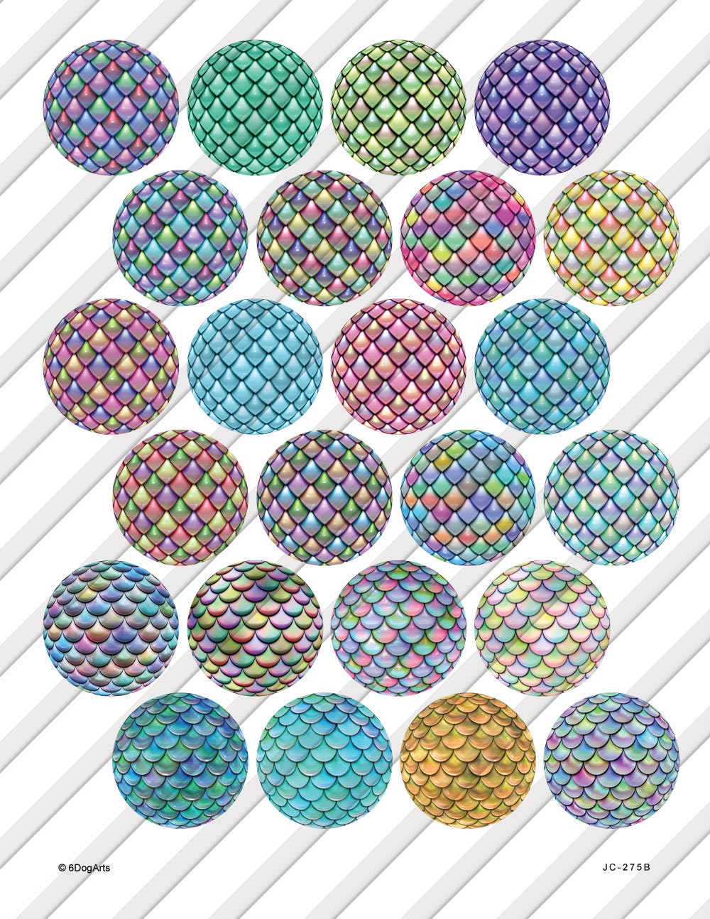 Baby Dragon Scales Printable Digital Collage Sheets | Etsy