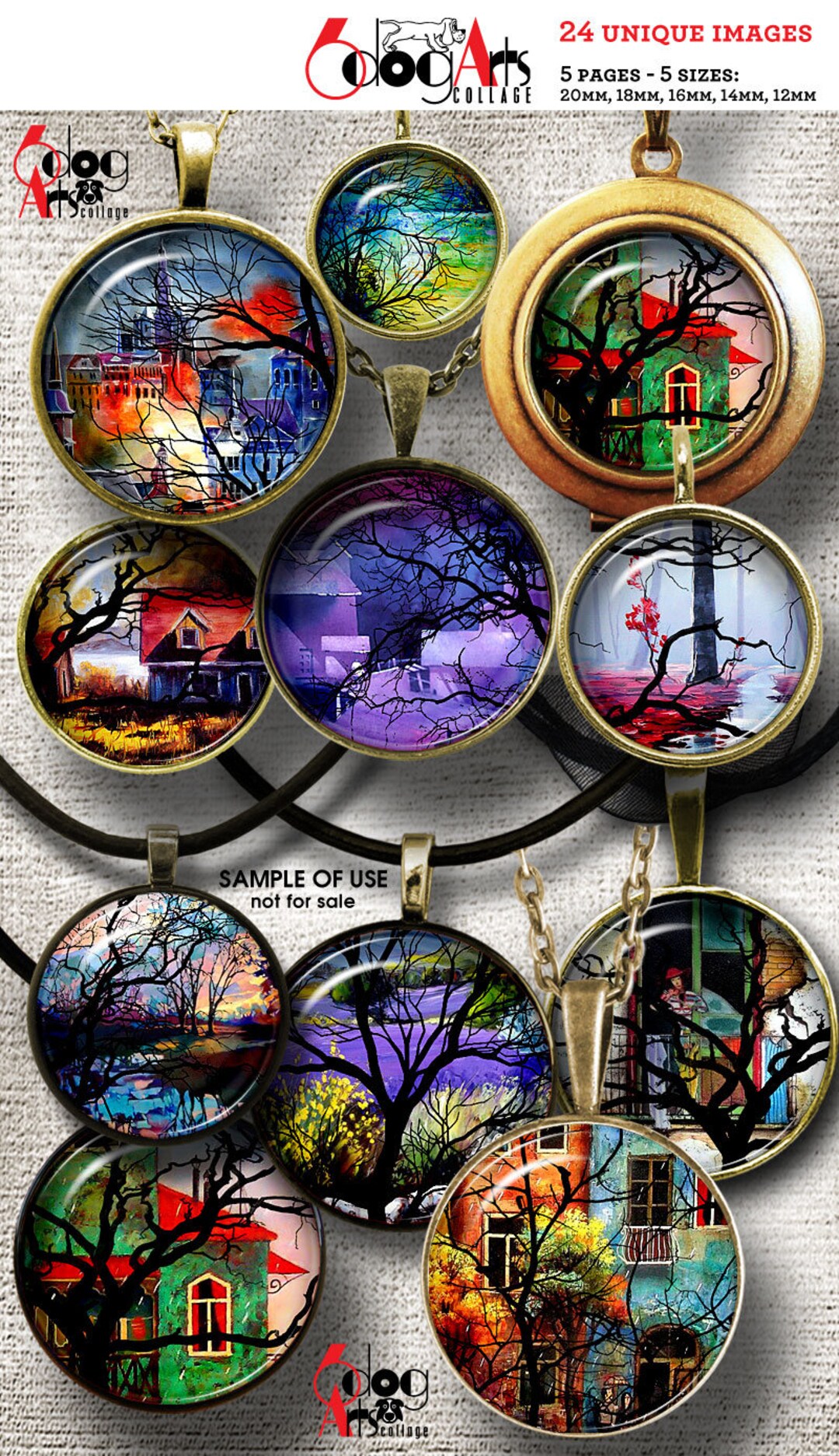 Tree Branches Digital Collage Sheets Printable Downloads for - Etsy