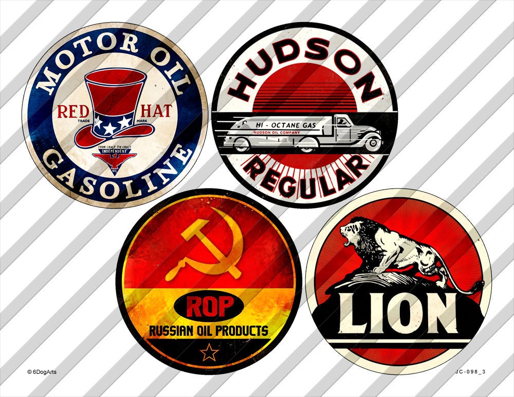 Vintage Signs Digital Collage Sheets Printable Download - Etsy