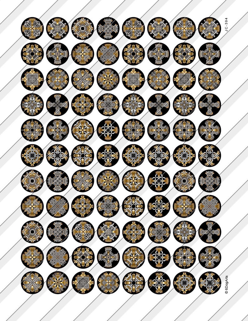 Crosses Digital Collage Sheets Printable Download for Pendants | Etsy