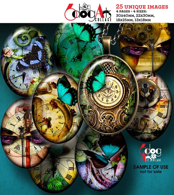 Steampunk Dream Digital Collage Sheets Printable Download - Etsy