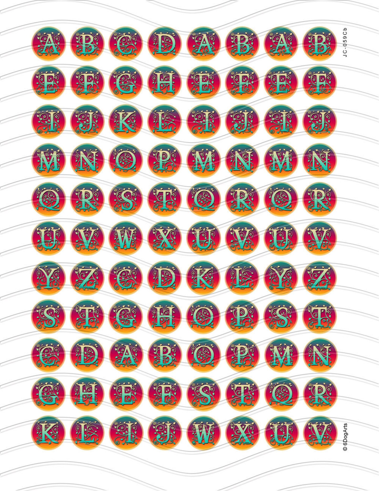 Digital Collage Sheets Alphabet Letters Printable Download - Etsy