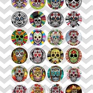 Sugar Skull Calavera Día De Los Muertos Day of the Dead Digital Collage ...