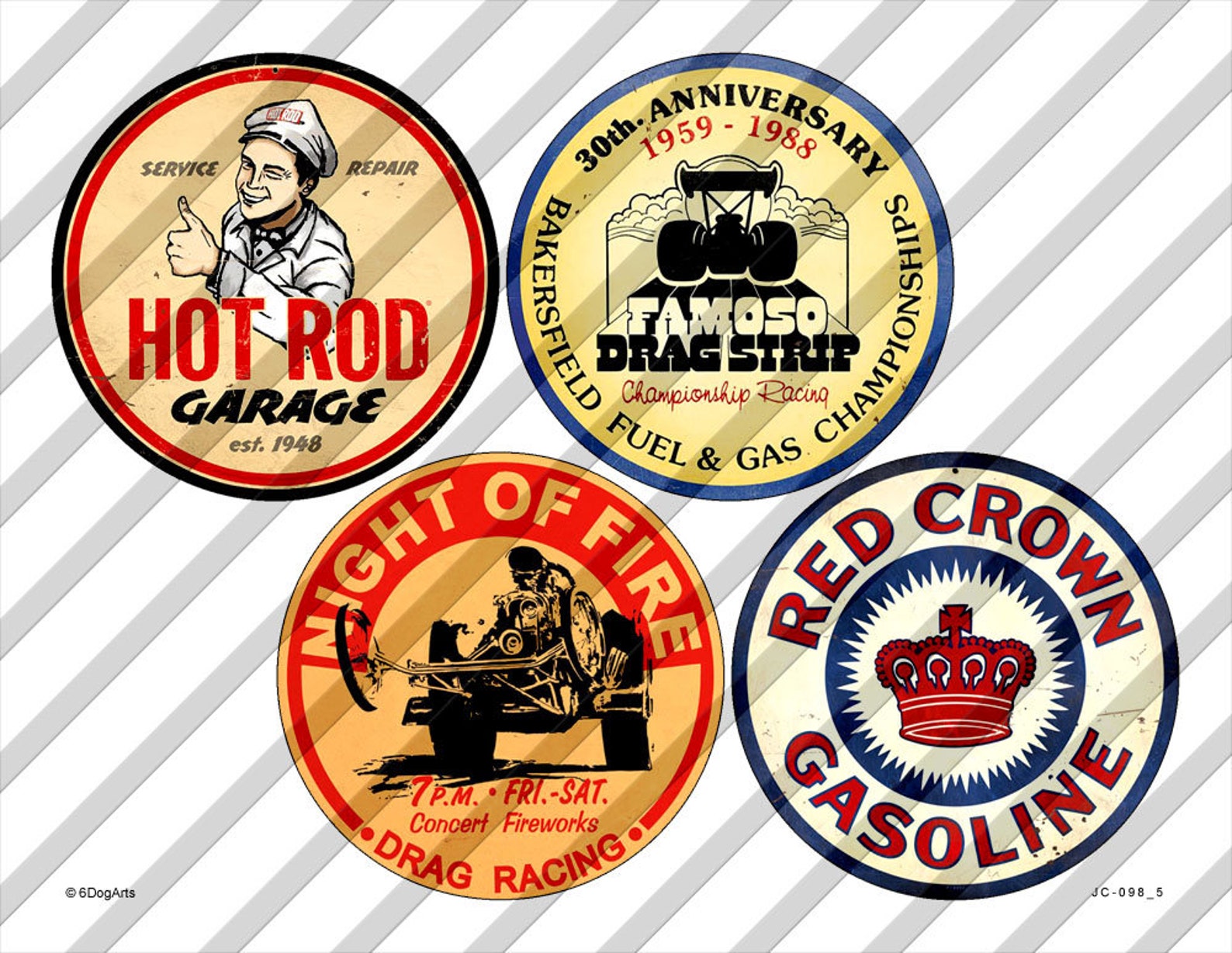 Vintage Signs Digital Collage Sheets Printable Download - Etsy