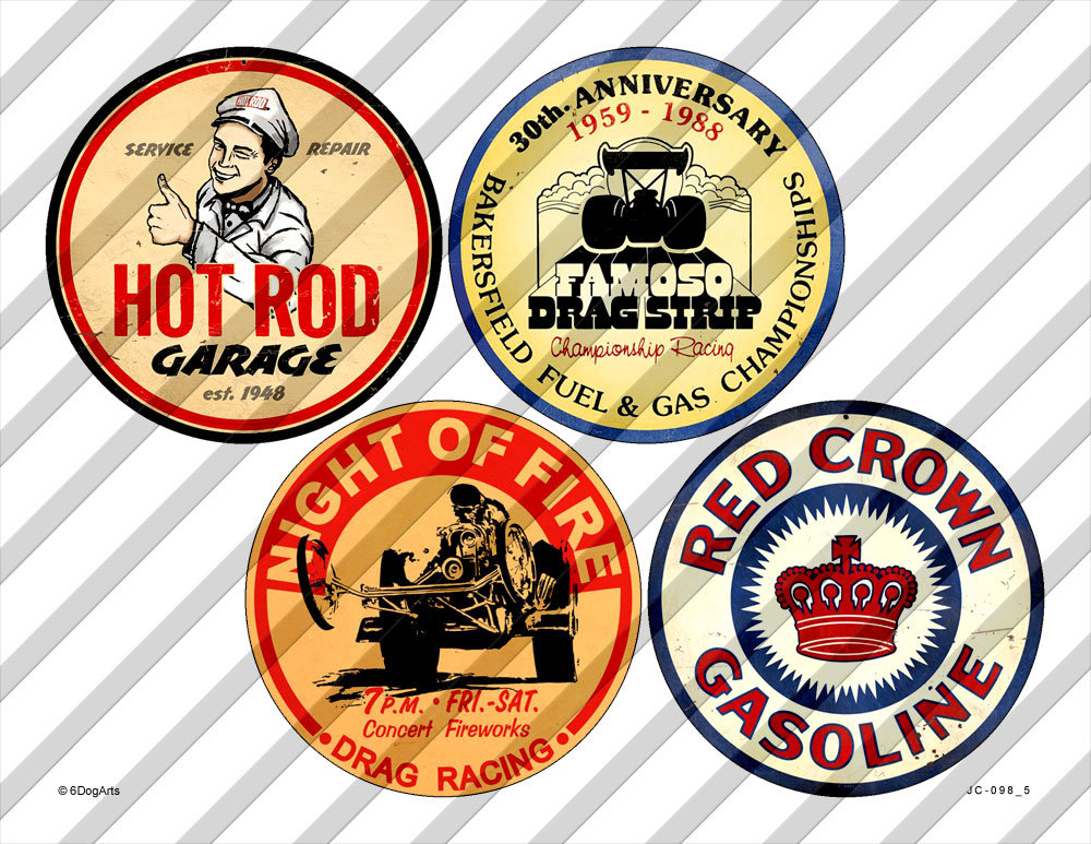 Vintage Signs Digital Collage Sheets Printable Download - Etsy