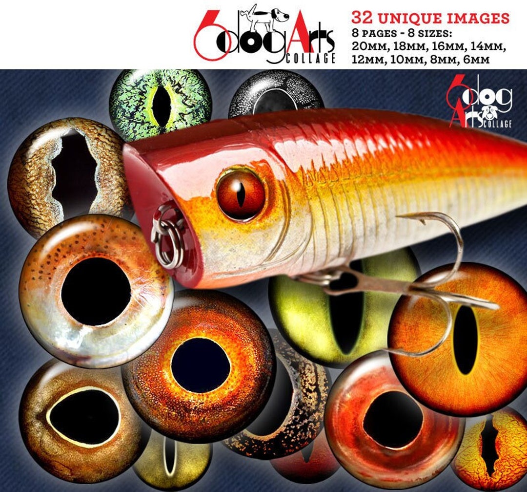 32 Realistic Reptile Fish Eyes for Fishing Lure Taxidermy - Etsy
