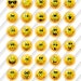 Smileys, Emoji Digital Collage Sheets Printable Download 1.629" and 1. ...