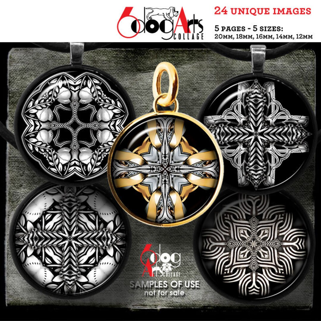 Crosses Digital Collage Sheets Printable Download Mini Bottle Caps ...