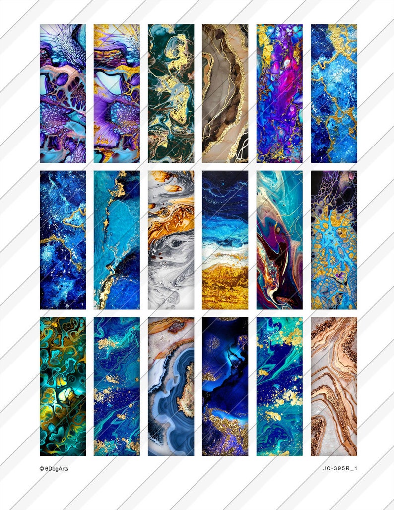Marble Digital Collage Sheets Printable Download for Domino Pendants ...