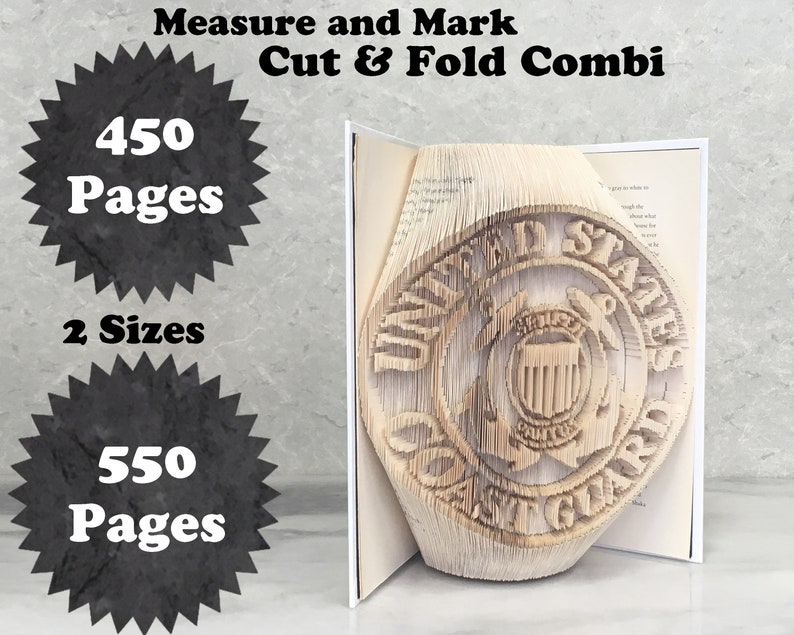 Book Folding Pattern - US Coast Guard Emblem - Cut&fold Combi - 2 Sizes ...