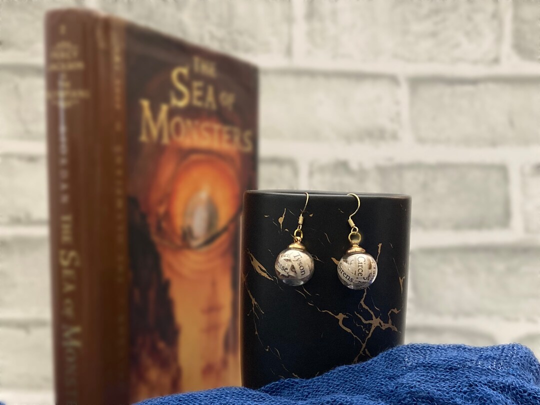 Percy Jackson Jewelry for Book Lover Percy Jackson Earrings for Book ...