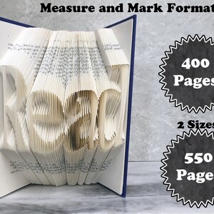 Book Folding Pattern - Read Bold - Fold Only - 2 Sizes - Tutorial With ...