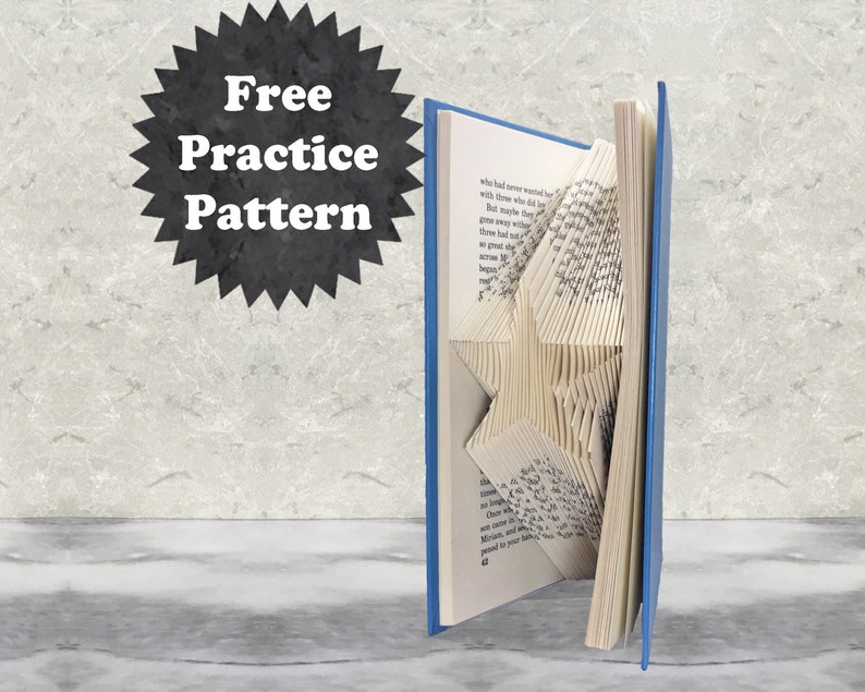 Book Folding Pattern - Read Script - Fold Only Pattern - 2 Sizes ...