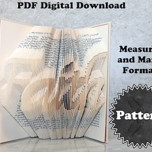 Book Folding Pattern - Faith Script - Fold Only Pattern - 2 Sizes ...