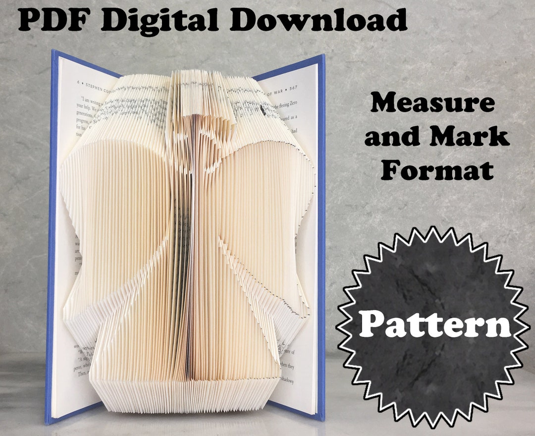 Book Folding Pattern Angel Fold Only 2 Sizes Tutorial With Practice ...