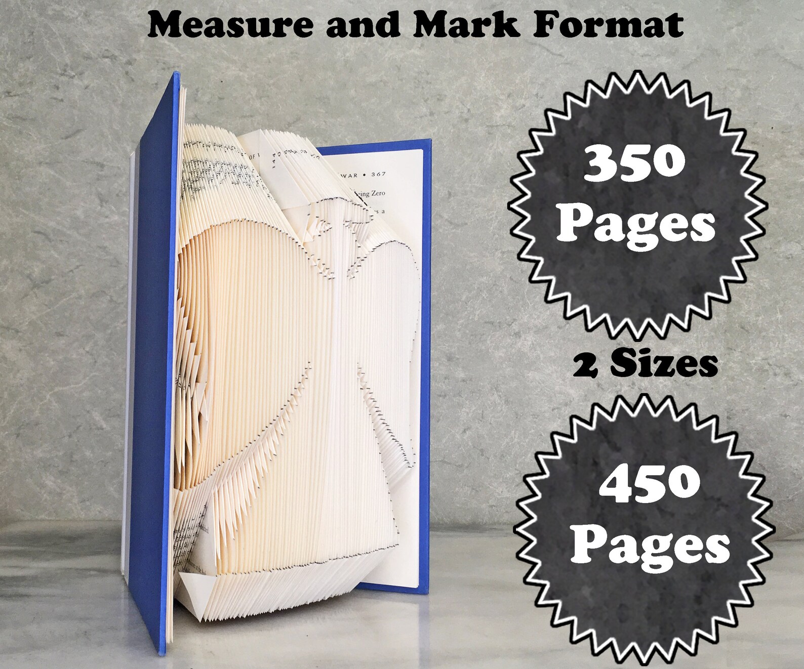 Book Folding Pattern Angel Fold Only 2 Sizes Free | Etsy