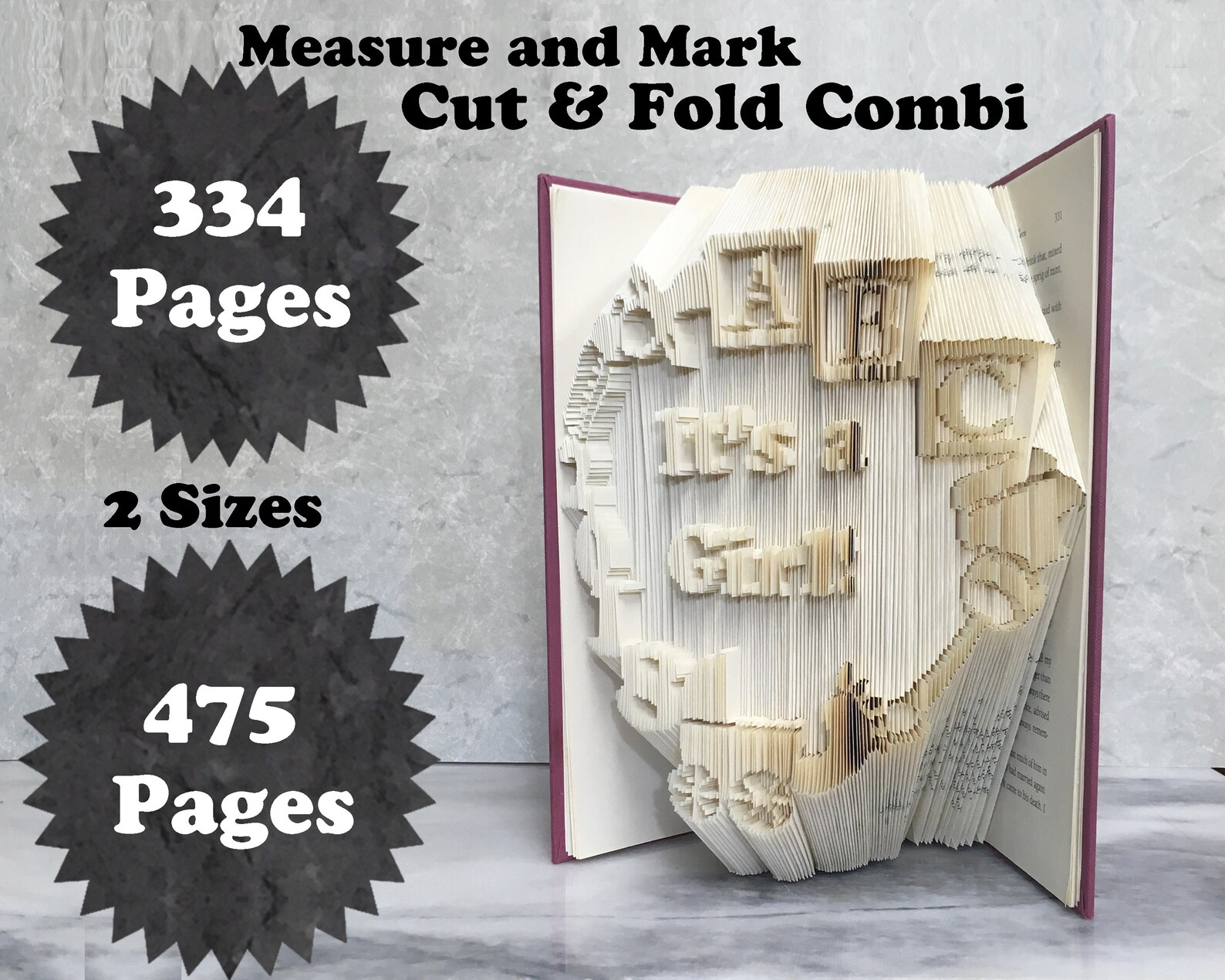 Book Folding Pattern It's a Girl 2018 Cut&fold Combi - Etsy